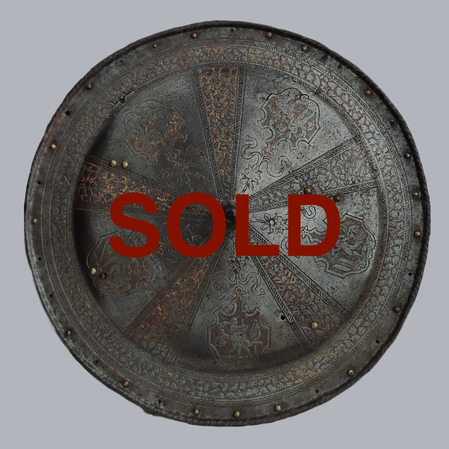 MILANESE ETCHED PARADE SHIELD – Peter Mustonen